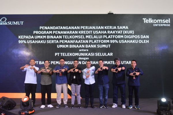 Akselerasikan Pertumbuhan Bisnis UMKM, Telkomsel dan Bank Sumatera Utara Jalin Kerja Sama ...